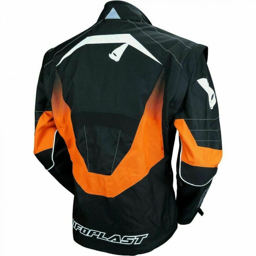 UFO Motocross Enduro Jacket Off Road Trail Adults Black Orange